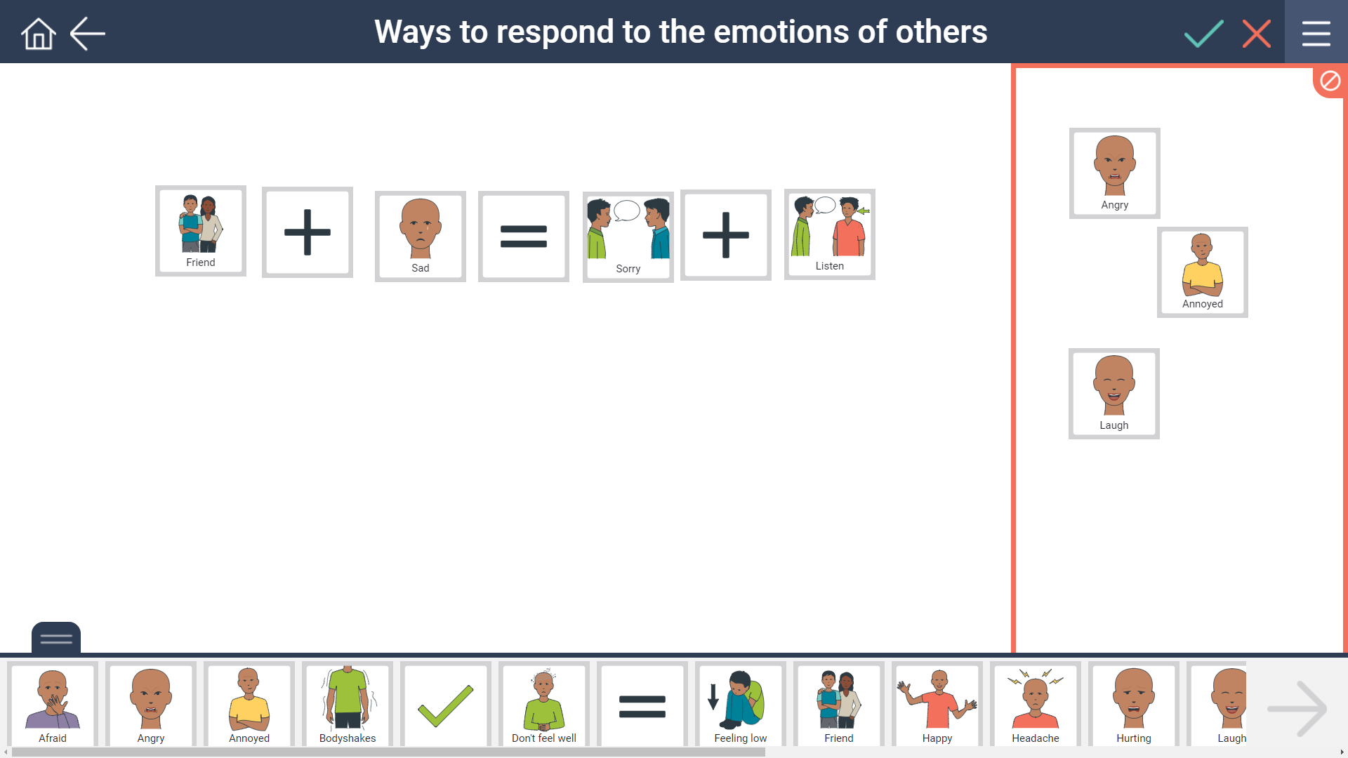 Ways of responding to the emotions of others (Advanced) | SECCA