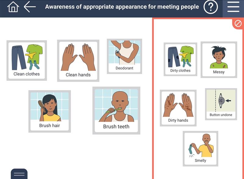 Awareness of appropriate appearance for meeting people | SECCA